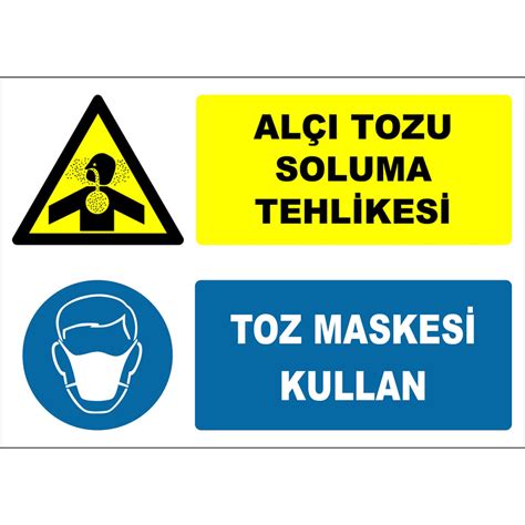 Solunum Tehlikesi Solunum Cihazı Kullan Sembolü İşareti Levhası