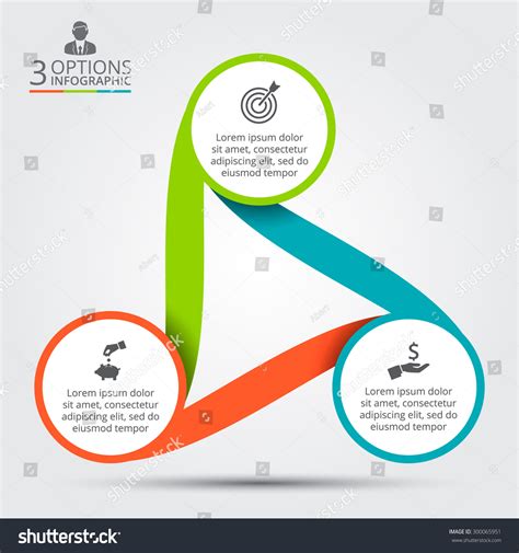 Vector Circle Infographic Template Cycle Diagram Stock Vector Royalty Free 300065951