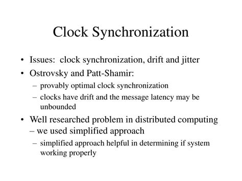 Ppt Seven Oclock A New Distributed Gvt Algorithm Using Network