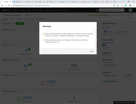 Scm Provider Autodetection Failed Sonarqube Server Community Build