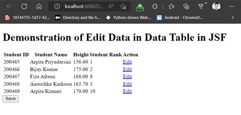 Edit Data Of Data Table In Jsf Naukri Code 360