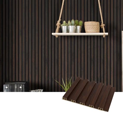 Wooden Grain Pvc Wpc Wall Panels Designs For Decor Fluted Wall Panel