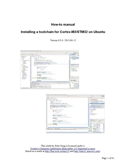 howto toolchain stm32 ubuntu pdf library computing microcontroller