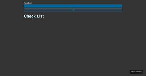 Apper React Checklist Codesandbox