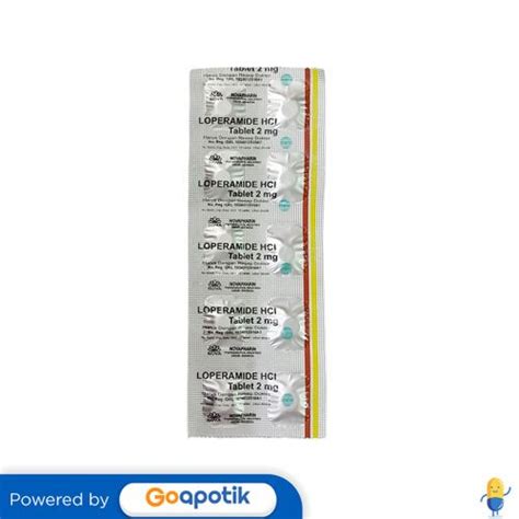 Jual Loperamide Hcl Novapharin 2 Mg Strip 10 Tablet Shopee Indonesia