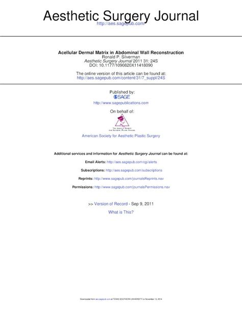 Pdf Acellular Dermal Matrix In Abdominal Wall Reconstruction Dokumentips