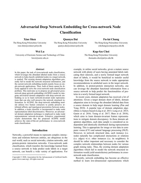 Pdf Adversarial Deep Network Embedding For Cross Network Node