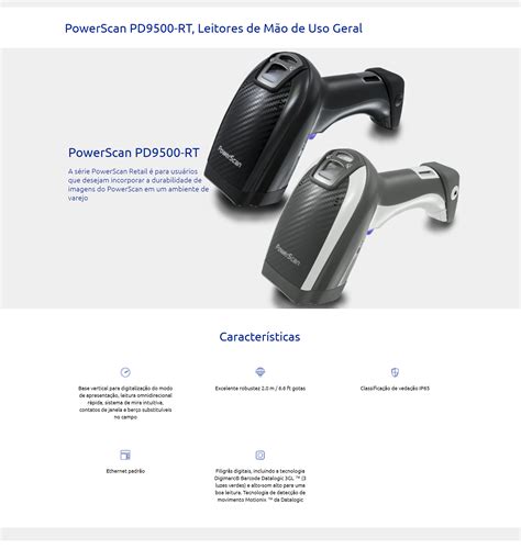 Datalogic Leitor 2d Powerscan Pd9530 Rt Duts Tecnologia