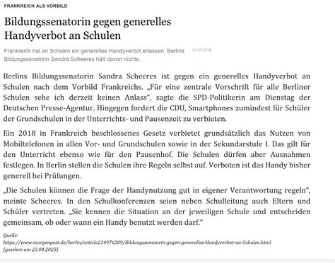 Arbeitsblatt Argumentation Handy Deutsch Tutoryde