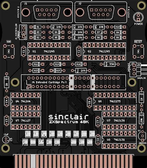 Печатная плата Zx Interface 838 2 платы черная маска — Chipkin