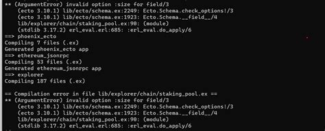 Compilation Issue · Issue 7425 · Blockscoutblockscout · Github