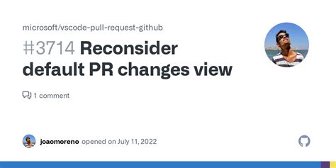 Reconsider Default Pr Changes View Issue Microsoft Vscode Pull Request Github Github