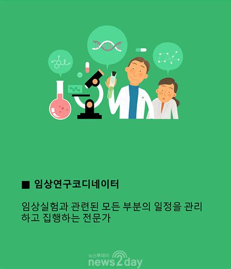 박용인의 Job카툰 임상연구코디네이터 임상실험 일정을 관리하고 집행하는 전문가