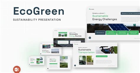 Sustainable Energy Powerpoint Incl Green And Environment Envato