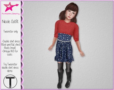 Second Life Marketplace Pd Nicole Outfit Tweenster