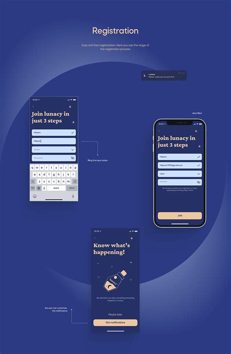 Lunacy Mobile App Uiux On Behance