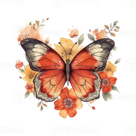 Imágenes Prediseñadas De Mariposa Naranja