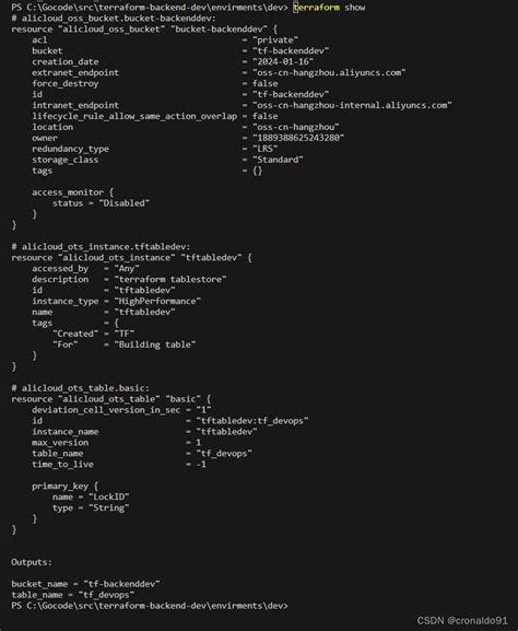 Iac基础设施即代码：terraform 通过后端使用 Alicloud的oss 实现资源管理terraformgoat构建存储桶对象遍历
