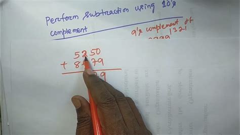 perform subtraction using 10 s complement youtube