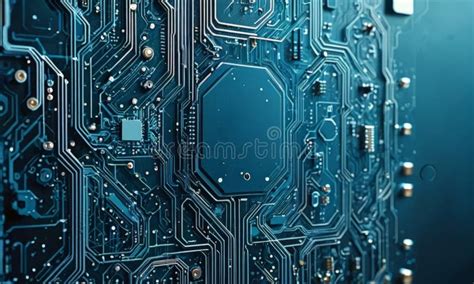 Circuit Board With Many Small Bits Stock Illustration Illustration Of Tech Technological