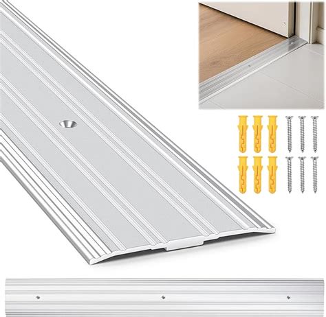 Aluminum Door Threshold 48 L X 3 W Exterior Floor Transition Strip