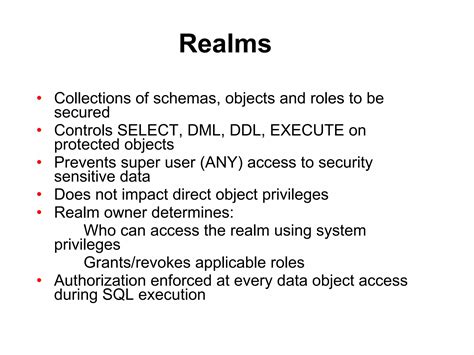 Oracle Database Vault Ppt