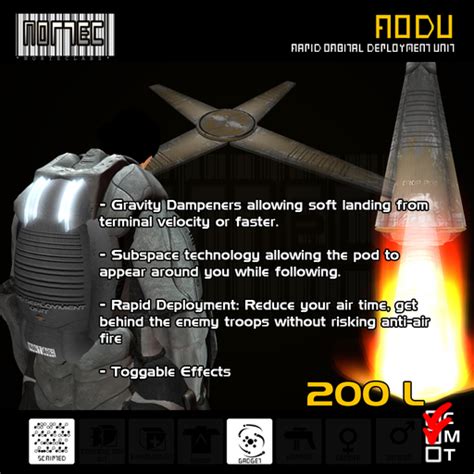 Second Life Marketplace Rapid Orbital Deployment Unit