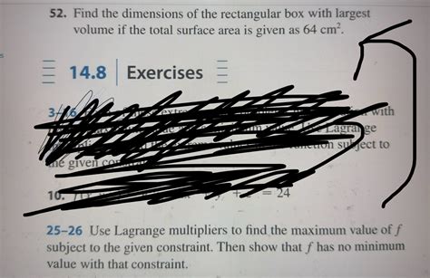 Solved Use Lagrange Multipliers To Give An Alternate Chegg Com