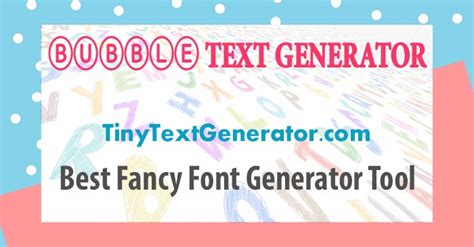 Bubble Text Generator Bubble Letters Text Font Maker