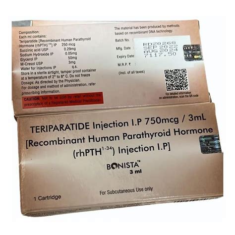 Bonista Teriparatide Injection 750 Mcg At ₹ 7117 50 Box In New Delhi Id 2852543577691