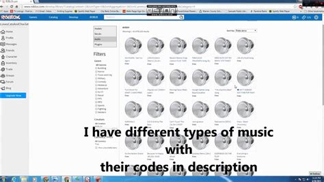 roblox tutorials music ids youtube