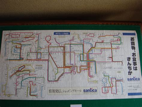 kaien Maniax on blog 神戸市バス系統図 昭和62年3月当時