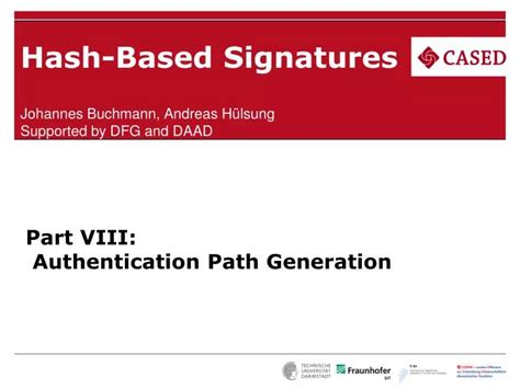 ppt hash based signatures powerpoint presentation free download id 5720378