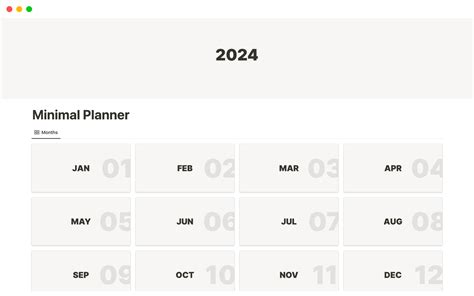 Monthly Planner Template Notion Marketplace