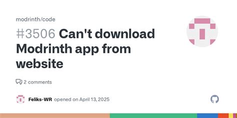 Cant Download Modrinth App From Website · Issue 3506 · Modrinthcode · Github