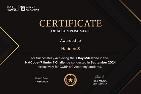 Harinee Shanmugam On Linkedin Nxtwave 7under7 Challengecompleted