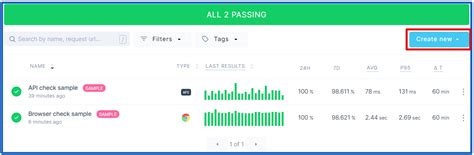 checkly api monitoring link