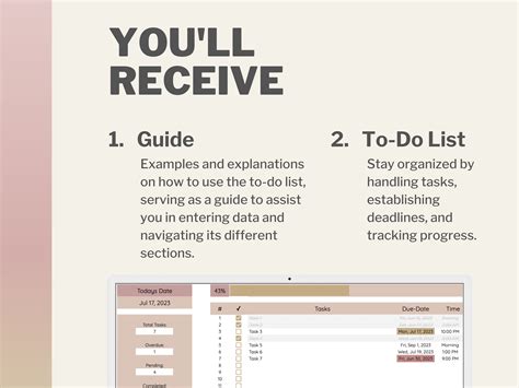 Excel To Do List Blush Pink Template Spreadsheet Task Etsy