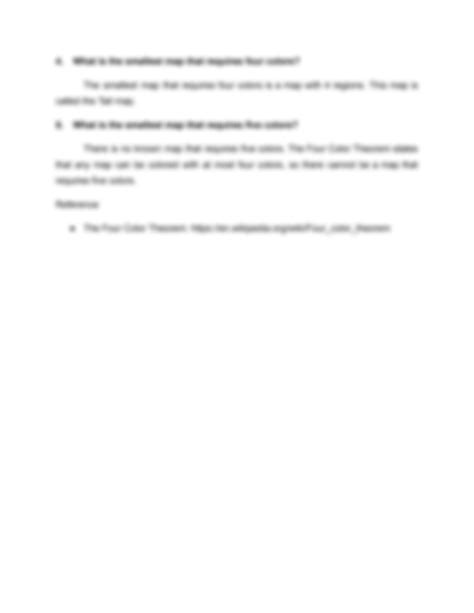 Solution The Four Color Theorem Studypool