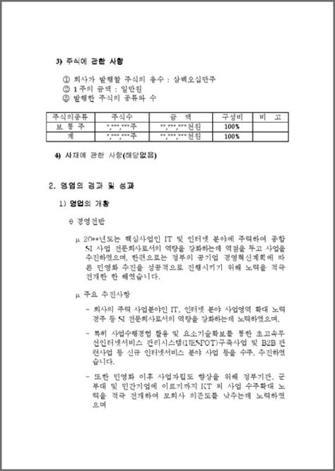 영업보고서 양식 샘플 자료입니다결산보고서 네이버 블로그
