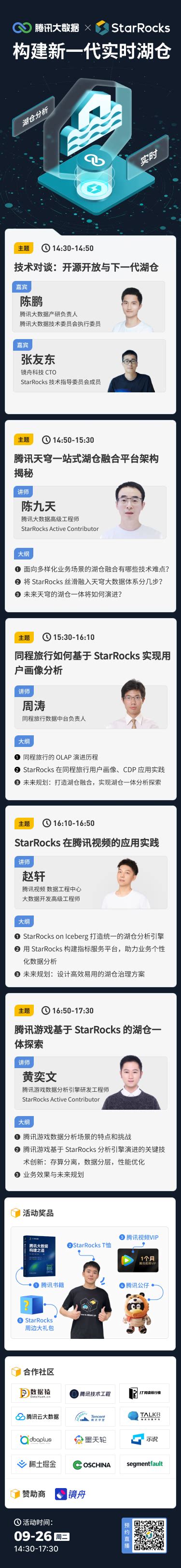 【直播预约中】 腾讯大数据 X Starrocks｜构建新一代实时湖仓starrocks 星环大数据平台 Csdn博客