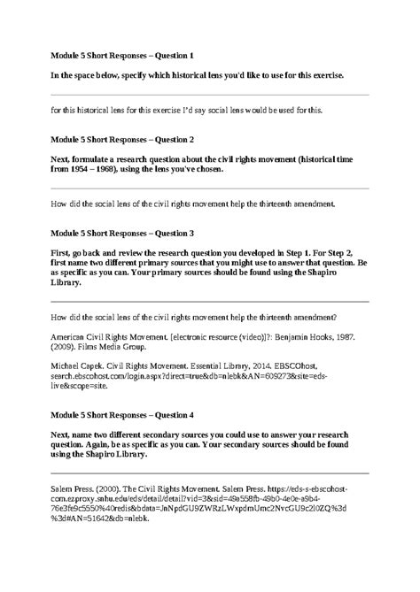 Module 5 Short Responses Module 5 Short Responses Question 1 In The