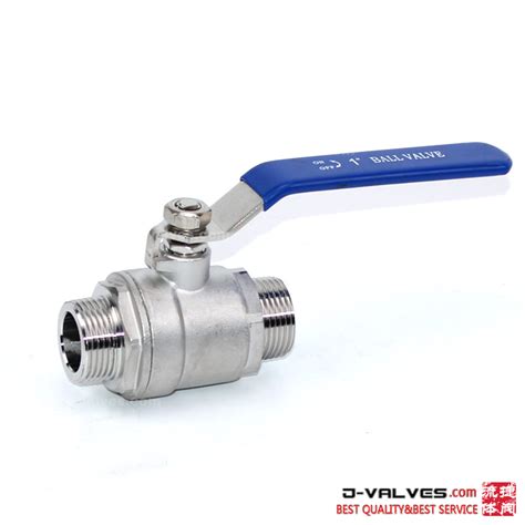 2 Pc Full Bore Stainless Steel Npt Bsp Bspt Male Thread Ball Valve From China Manufacturer