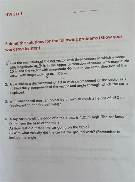 [solved] submit the solutions for the following problems