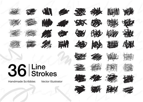 Collection Of Abstract Scribble Line Shapes 38141180 Vector Art At Vecteezy