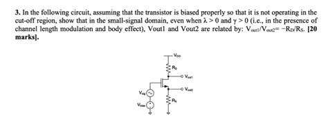 Solved 3 In The Following Circuit Assuming That The