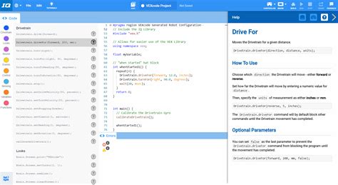 Vexcode Text Vex Robotics
