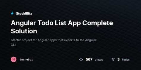 Angular Todo List App Complete Solution Stackblitz