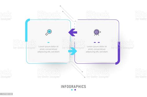 벡터 인포 그래픽 라벨 디자인 템플릿 아이콘과 2 옵션 또는 단계 프로세스 다이어그램 프리젠 테이션 워크 플로우 레이아웃 배너 순서도 정보 그래프에 사용할 수 있습니다 2에