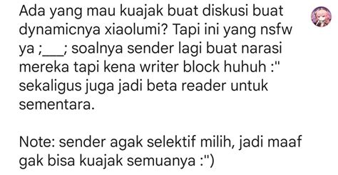 Lagi Opfoll 📌 On Twitter Au Cw Bxg Xiaolumi Xiao X Lumine Nsfw Selamat Malam Warga
